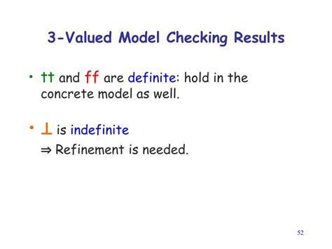 Ppt 2 Valued And 3 Valued Abstraction Refinement Frameworks For Model