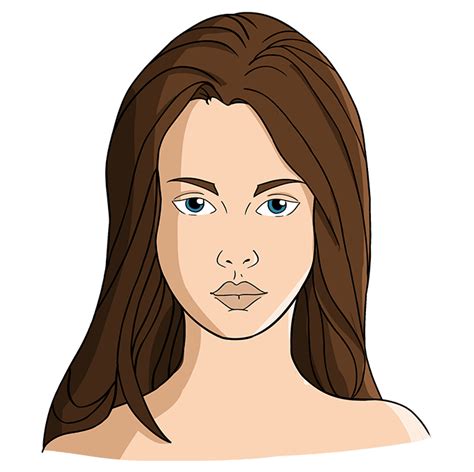 Woman Face Drawing