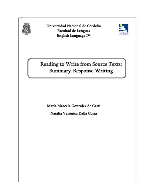 Reading To Write From Source Texts 2021 Pdf Critical Thinking Thought