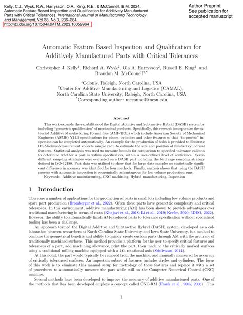 pdf automatic feature based inspection and qualification for