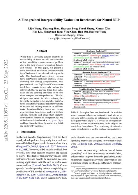 A Fine Grained Interpretability Evaluation Benchmark For Neural Nlp Deepai