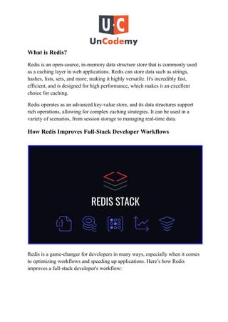 What Is Caching And How Does Redis Improve Full Stack Developer Workflows Pdf