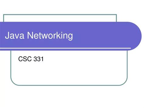 PPT Java Networking PowerPoint Presentation Free Download ID 6240066