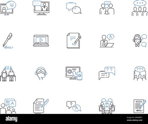 Messaging Outline Icons Collection Texting Chatting Messaging Instant Emailing