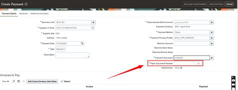 Can We Make Paper Document Number Restricted Not Editable While Creating Payment — Cloud