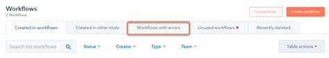 Troubleshoot Common Workflow Errors