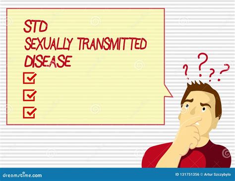 Handwriting Text Std Sexually Transmitted Disease Concept Meaning Infection Spread By Sexual