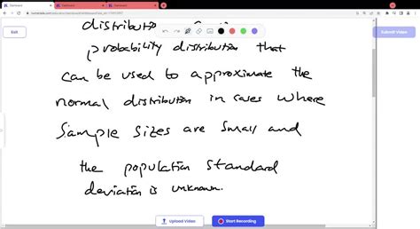SOLVED The T Distribution Is Flatter And More Spread Out Than The Normal Z Distribution