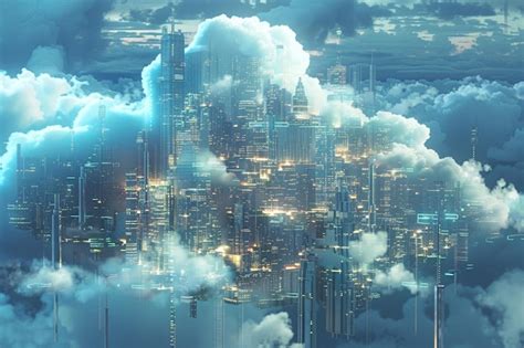 Cloud Computing In Digital Architecture Workflows Generative Ai Premium Ai Generated Image