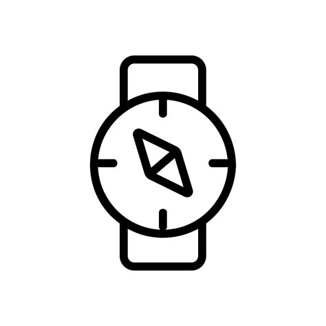 Compass Icon Vector Isolated Contour Symbol Illustration 9966610