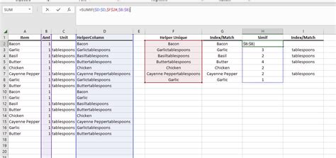 Excel Sum Values From List When Two Column Values Match Stack Overflow