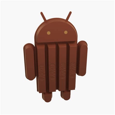 Android Kit Kat Modelo 3d 19 Max Stl Obj Fbx Free3d
