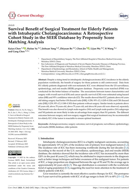 Pdf Survival Benefit Of Surgical Treatment For Elderly Patients With