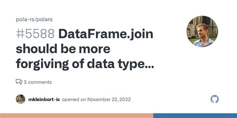 Dataframejoin Should Be More Forgiving Of Data Type Miss Matches
