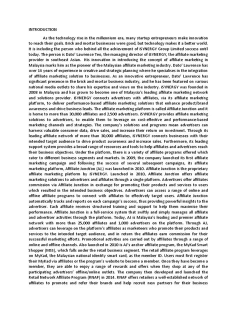 Assignment Oum 1 Download Free Pdf Affiliate Marketing