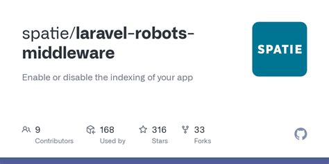 GitHub Spatie Laravel Robots Middleware Enable Or Disable The