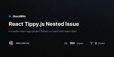 React Tippyjs Nested Issue Stackblitz