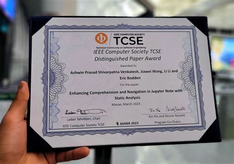 Ashwin Prasad S V On Linkedin Saner2023 Distinguishedpaperaward