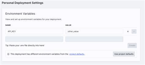 Environment Variables Convex Developer Hub
