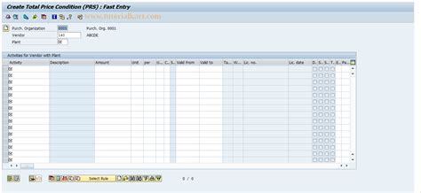 ML33 SAP Tcode Create Vendor Conditions