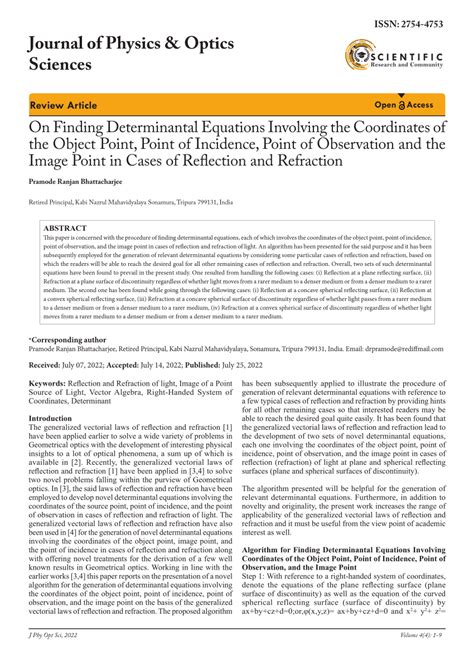pdf on finding determinantal equations involving the coordinates of