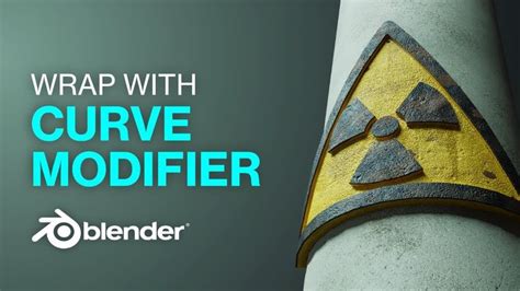 how to wrap a complex object around a pole curve modifier blender 3