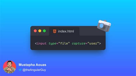 You Can Open A Device Camera Directly From The HTML Using The Capture