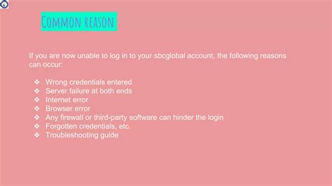 Can T Login To Sbcglobal Net Email Account Ppt PPT Free Download