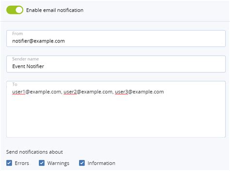 Sending Email Notifications