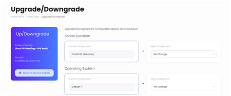 upgrade downgrade options ultahost knowledge base