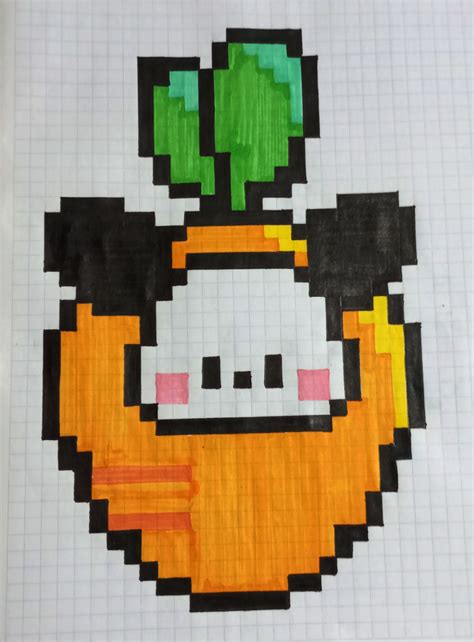 Pochacco Carrot Pixel Art ⁠⁠。 Dibujos Fáciles Dibujos En Cuadricula