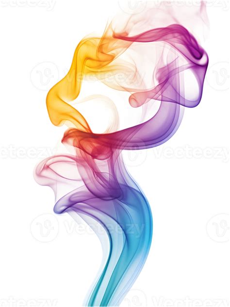 Swirling Colorful Wisps Of Vapor Creating An Abstract Display 58439426 PNG