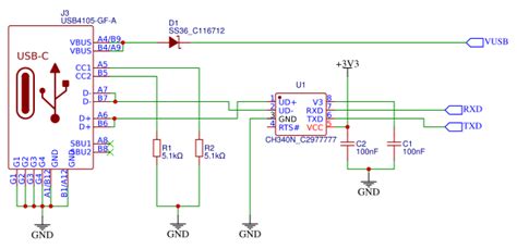 Serial To USB CH N Resources EasyEDA