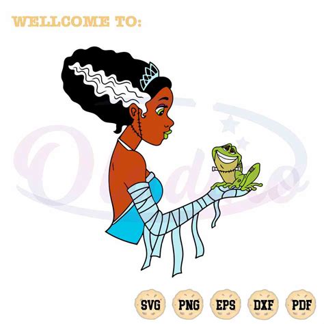 Tiana Disney Princess SVG The Princess And The Frog Cutting Digital File