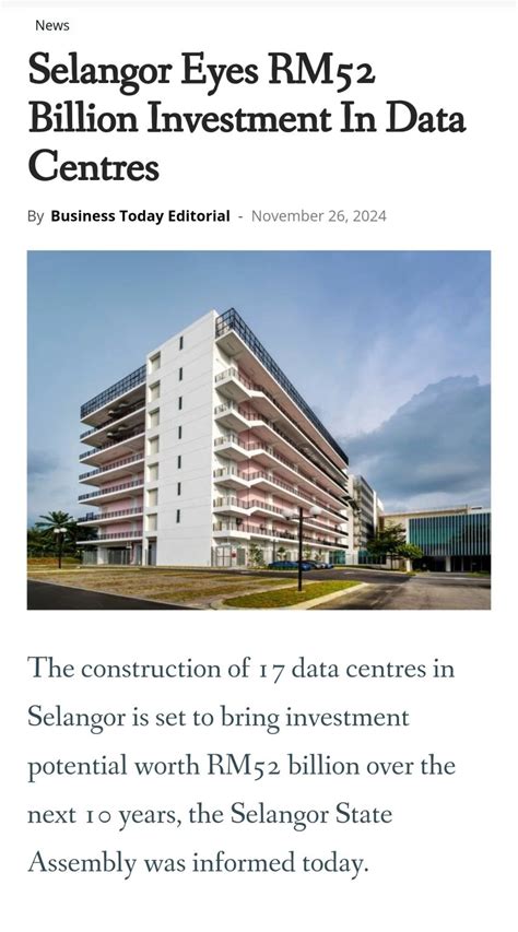 matthew barsing on linkedin datacenters economicgrowth techmalaysia