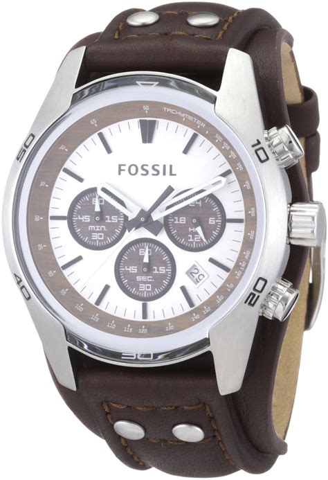Fossil Watches For Men Fossil Men S Cuff Leather Watch