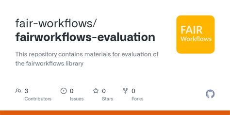 GitHub Fair Workflows Fairworkflows Evaluation This Repository Contains Materials For