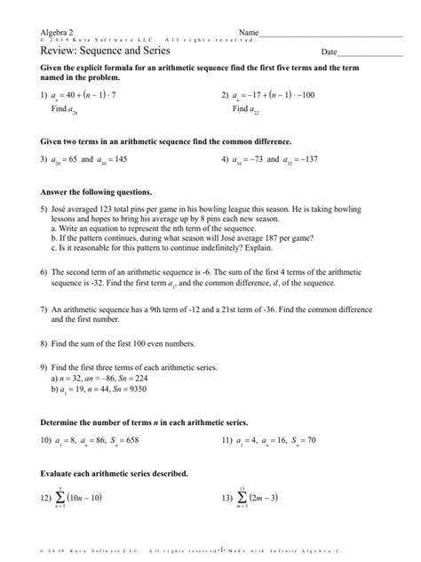review sequence and series pdf mathematical analysis mathematical