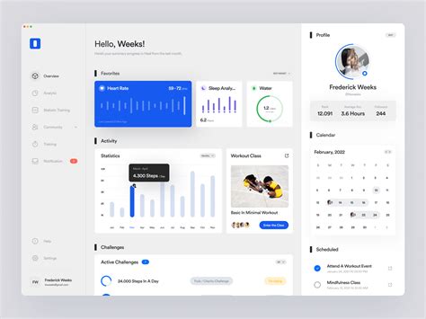 Health Tracker Dashboard By Satria Nayottama For Pickolab Studio On Dribbble