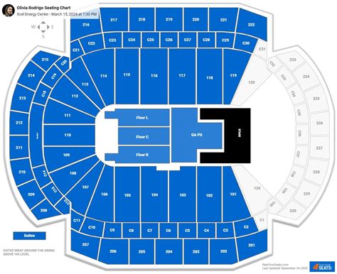 Xcel Energy Center Concert Seating Chart RateYourSeats Com