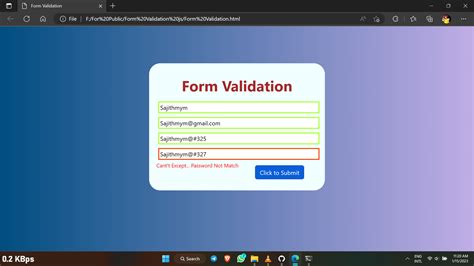 Github Sajithmymform Validation Js