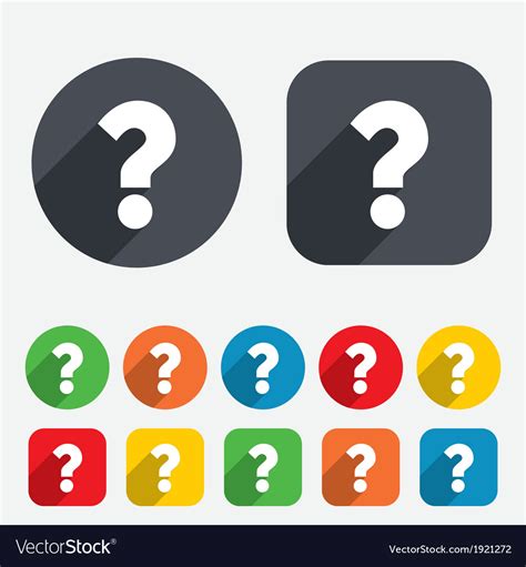 Question Mark Sign Icon Help Symbol Royalty Free Vector