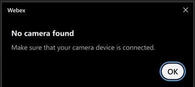 Troubleshoot Camera Issues In Webex App On Windows Cisco