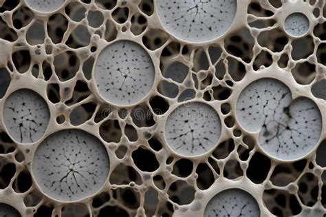 Electron Microscopic Structure Of Nucleus By Generative Ai Stock Illustration Illustration Of