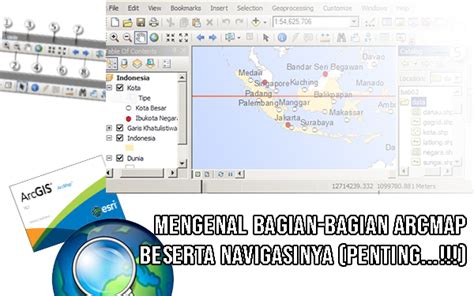 Mengenal Bagian Bagian Arcmap Navigasinya Lapak Gis