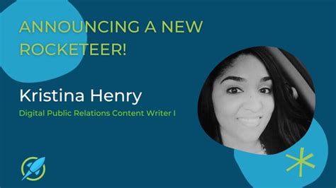 Launch That Is Proud To Welcome Our Newest Rocketeer Kristina Henry Who Is Joining Us As Our