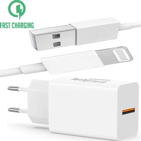 Snellader Oplader Met Usb C Naar Lightning Geschikt Voor Iphone Ipad Usb C Adapter Bol