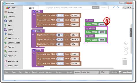 Graphical Programming Kit For Learn Coding With Arduino IDE10 Control