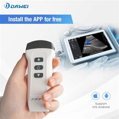 Medical Wifi Color Doppler Convex Linear Double Probe Handheld Ultrasound Scanner Wireless