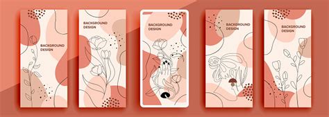 소셜 네트워크 스토리 벡터 일러스트레이션을 위한 트렌디한 편집 가능한 템플릿입니다 소셜 미디어를 위한 디자인 배경 자동 포스트 프로덕션 필터에 대한 스톡 벡터 아트 및 기타